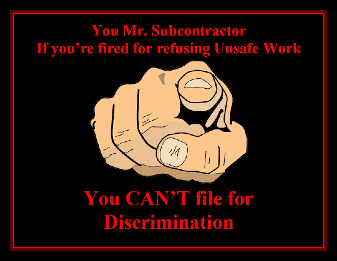Right To Refuse Unsafe Work, Practice Directive 1-1-3(A)